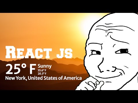 React JS | Build a Weather Application using API | For Beginners (FULL)