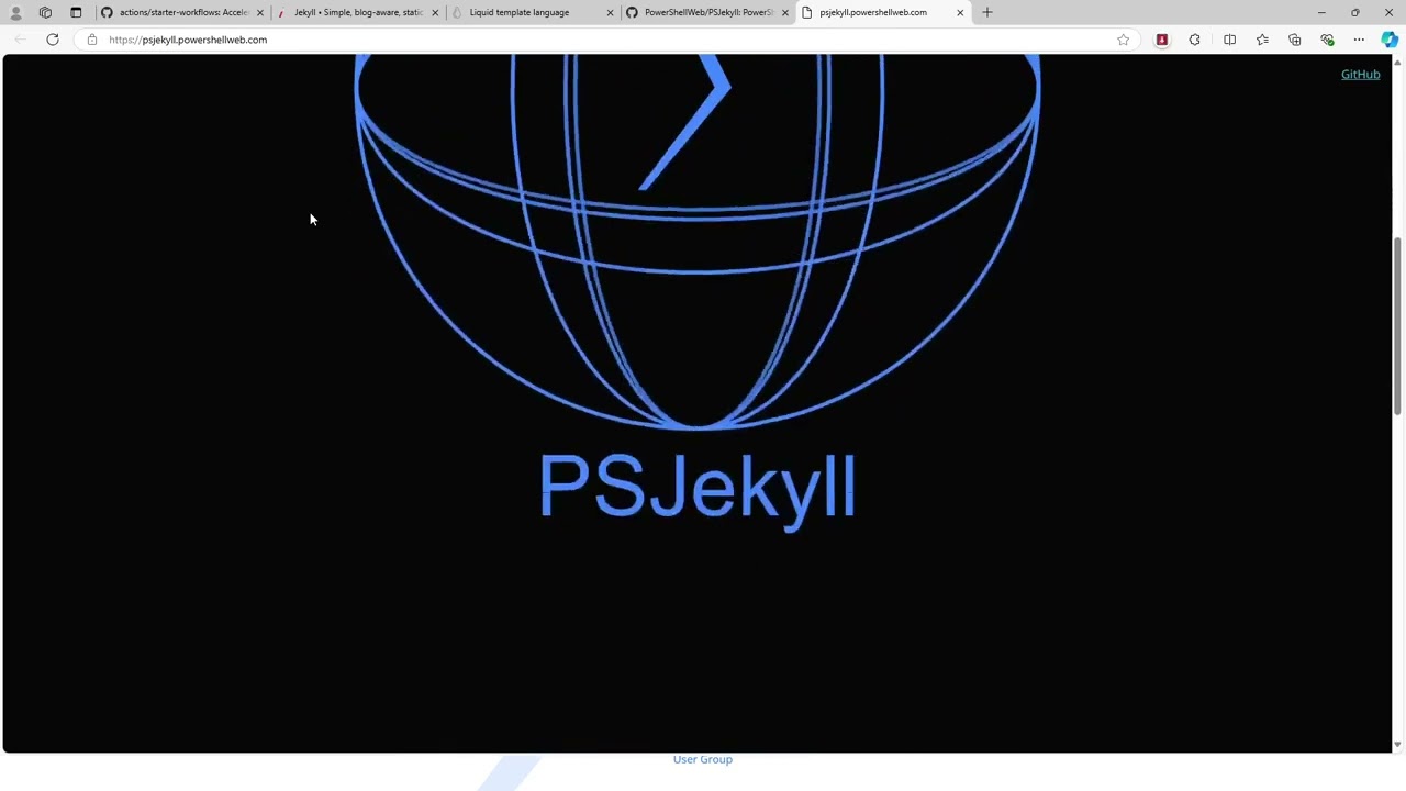 GitHub Pages with PowerShell