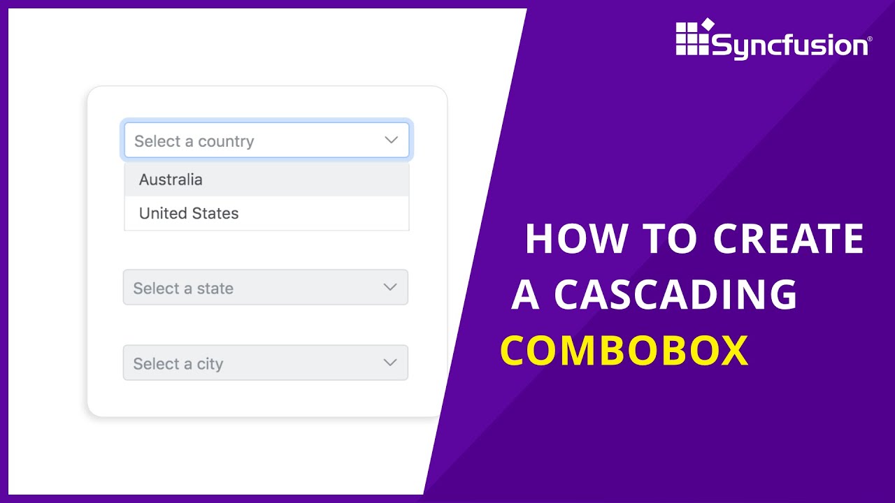 How to Create a Cascading ComboBox in Blazor