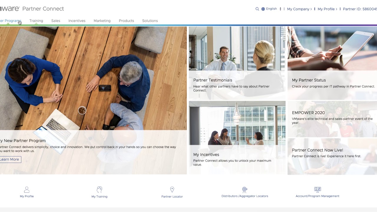 Name Partner Connect Portal Overview for Distributors