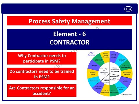 PSM Element 6 Contractor, Process Safety Management Element