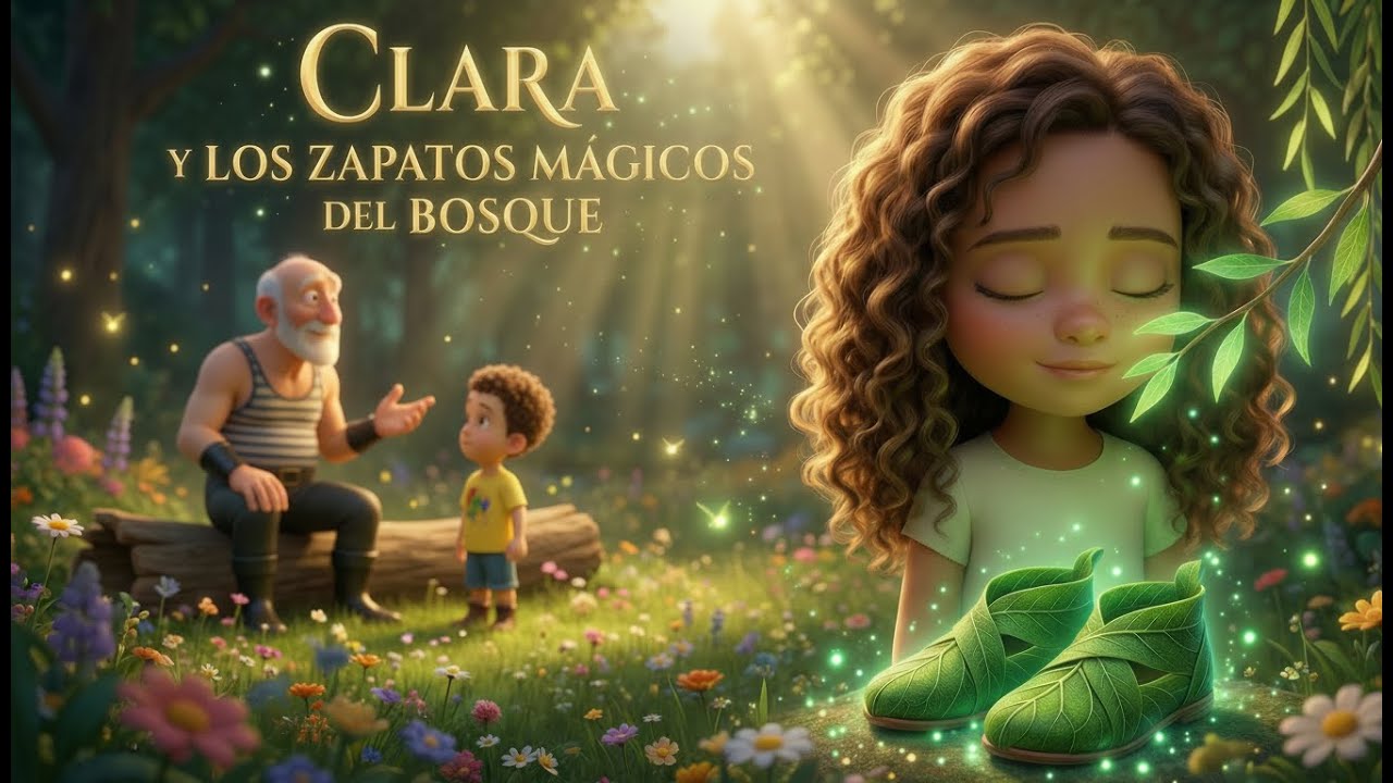 ✨ Clara y los Zapatos Mágicos del Bosque – Un cuento infantil lleno de magia y bondad ✨