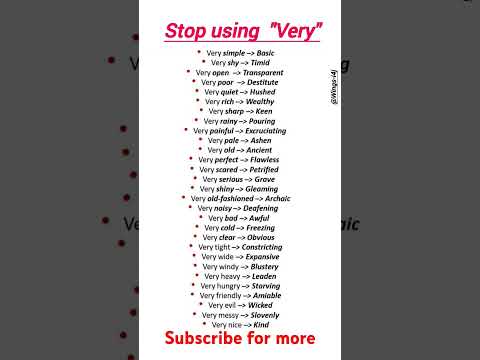 instead of "very " ✅ #english #vocabulary @EnglishwithLucy @letstalk @aljazeeraenglish #vocabs