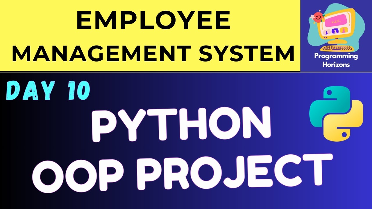 Python OOP Project for Beginners | Build an Employee Management System