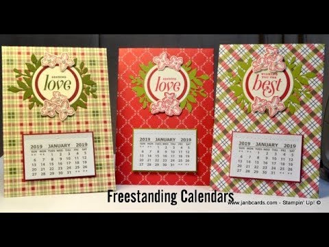 No.430 - Freestanding Calendar - UK Stampin' Up! Independent Demonstrator