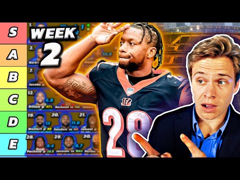 Top 36 Running Back Rankings & Tiers | Week 2 Fantasy Football