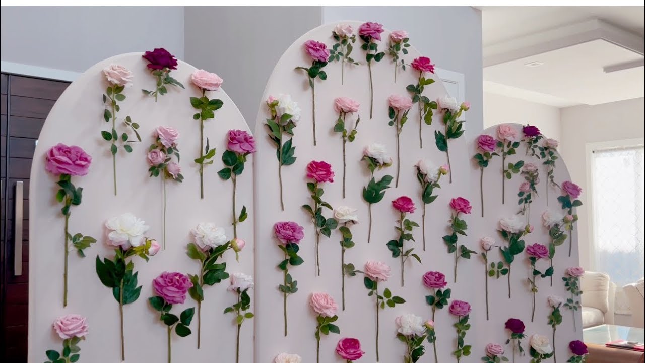 DIY - Single Stem Floral Backdrop