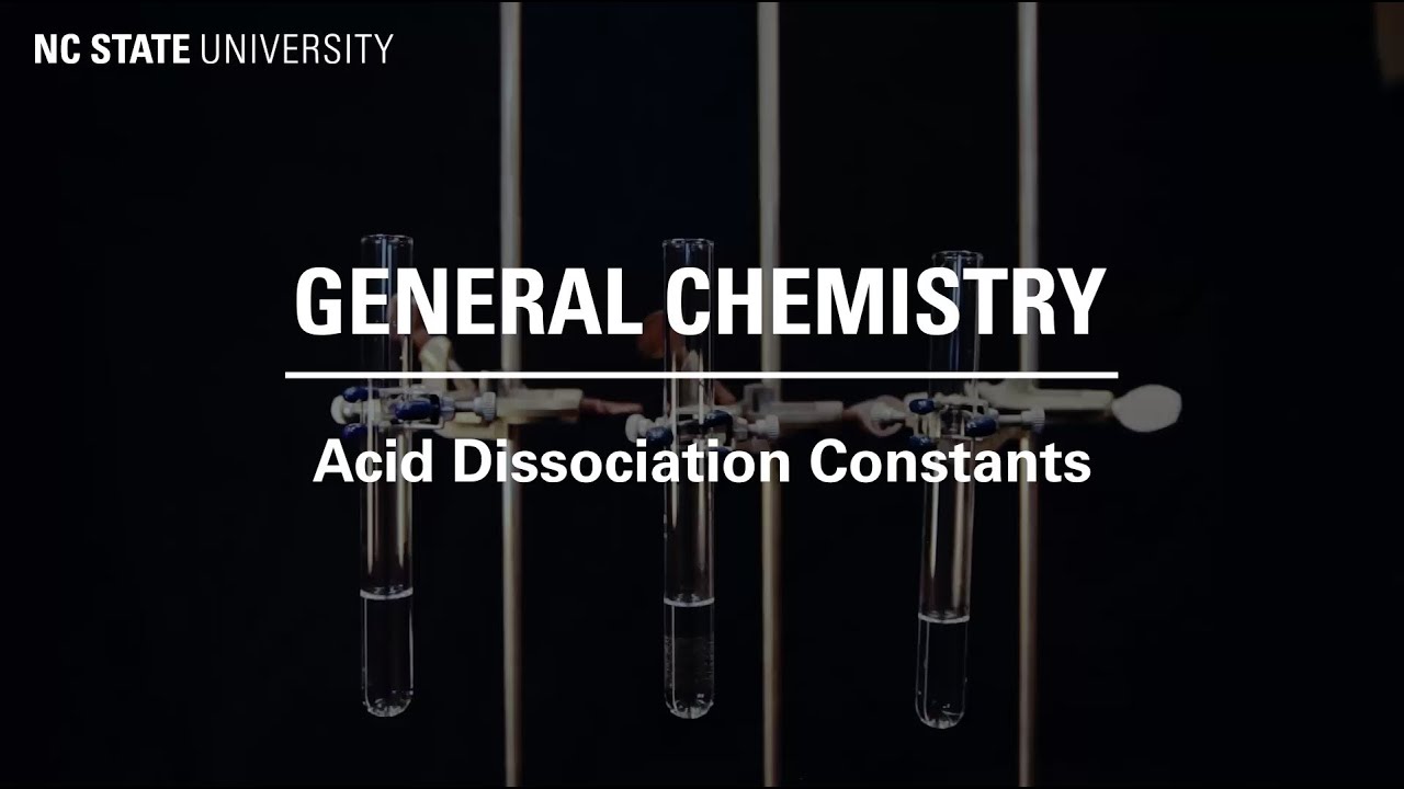 CH101- Acid Dissociation Constants
