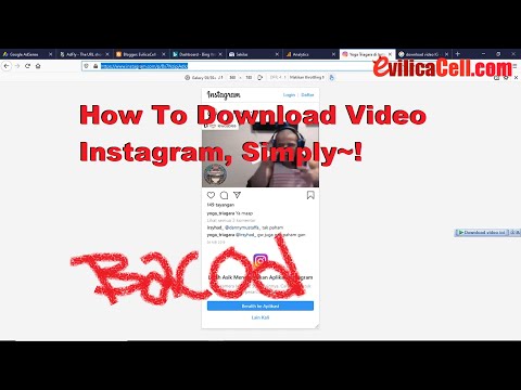 Cara Download Video Di Instagram 100% Gampang