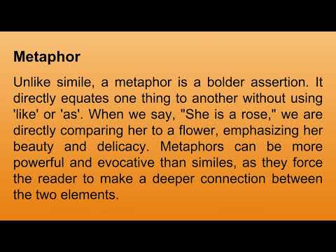 Simile vs. Metaphor