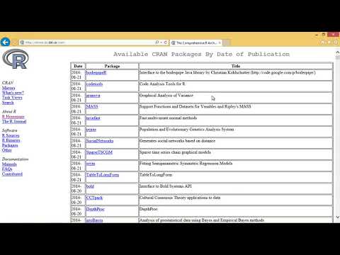 R Programming: Using the CRAN: Comprehensive R Archive Network