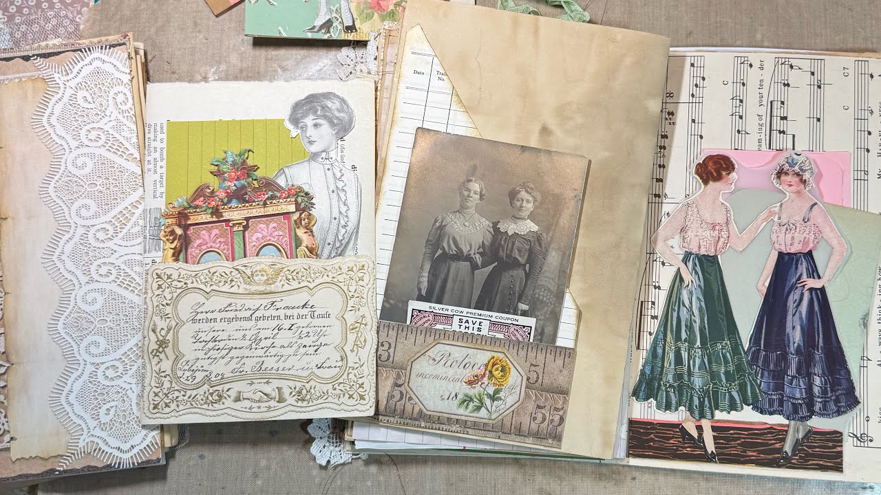 Let’s Add Antique and Vintage Elements To the Journals!