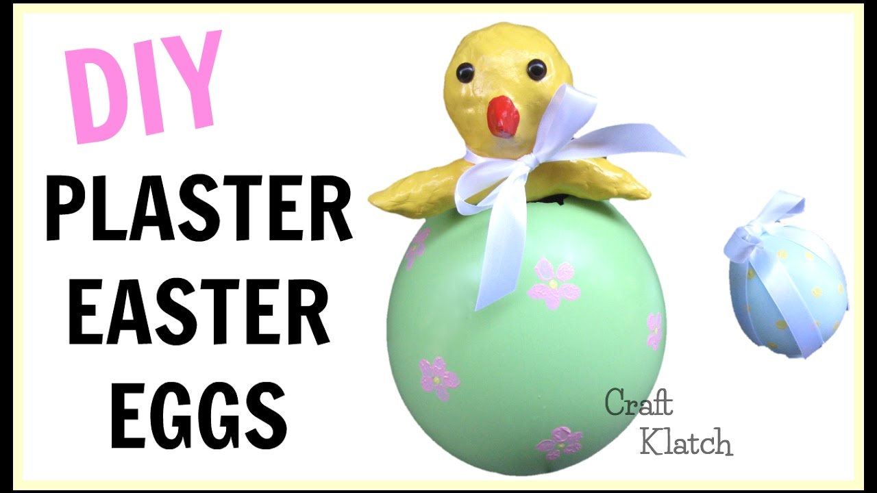 Plaster Easter Eggs Craft Tutorial