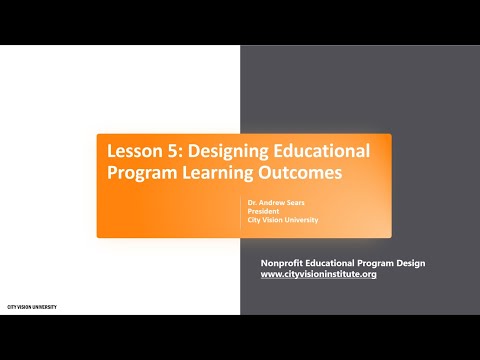 Designing Nonprofit Educational Program Learning Outcomes