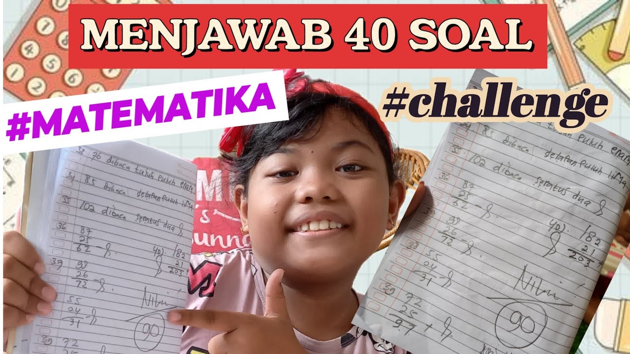 CHALLENGE MENJAWAB 40 SOAL MATEMATIKA DALAM WAKTU 1 JAM | KELAS 1 SD