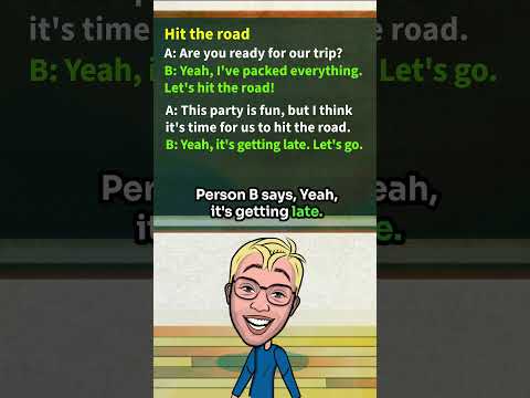 "Hit the road": What does it mean in English? [ ForB English Lesson ] #shorts