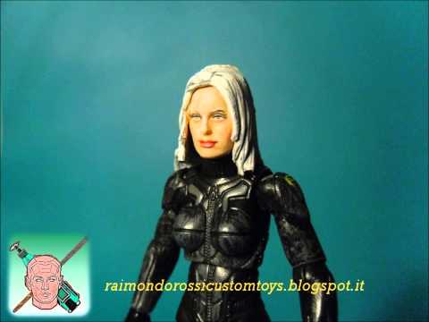 CUSTOM FELICIA HARDY FROM RUINED RESIN CASTED HEAD 1:18 SCALE
