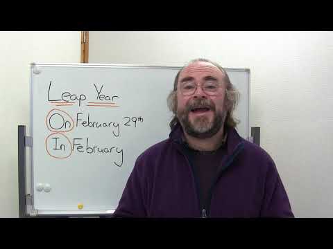 今年はうるう年。英語では?そして on or in?? -aset English channel- #146