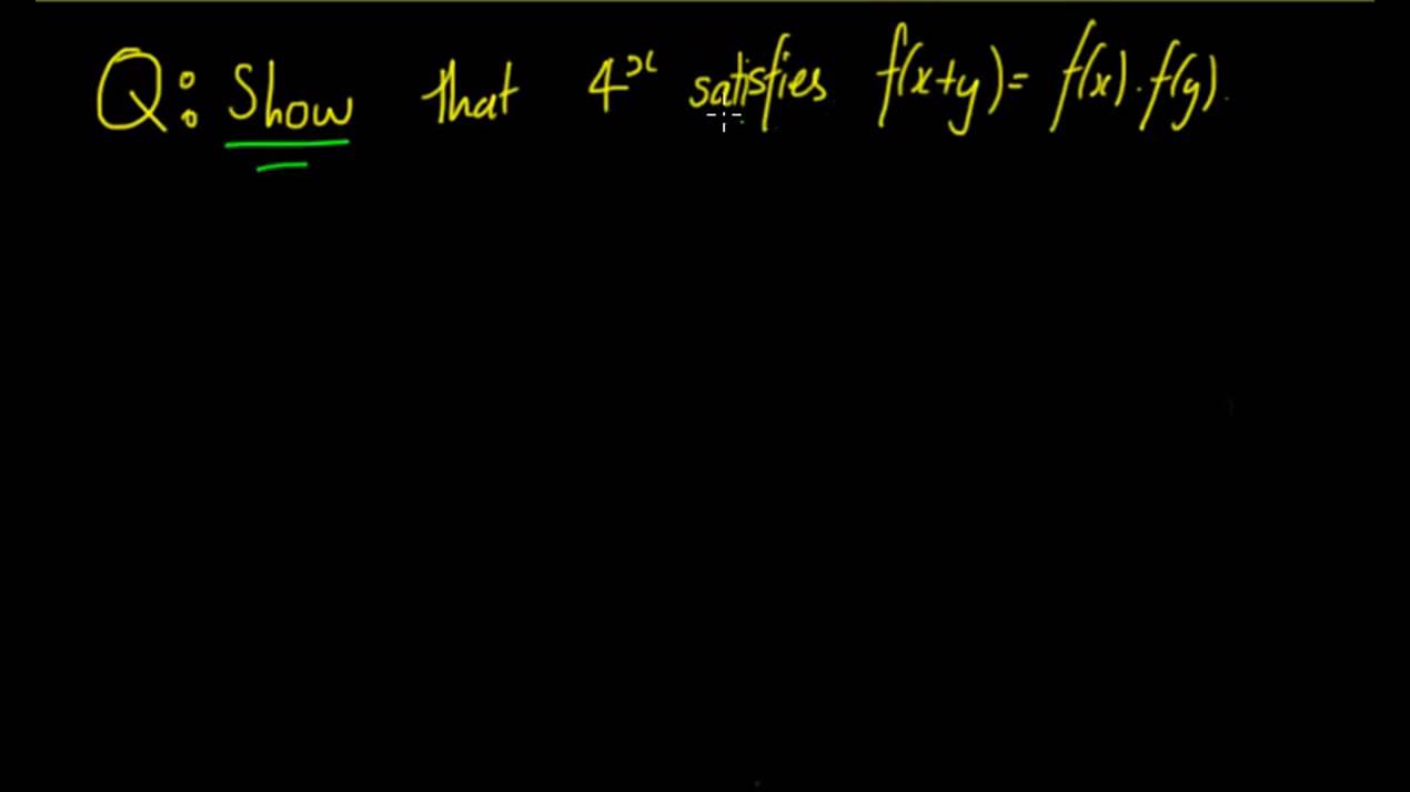 Functional Equations (Proving Functions)