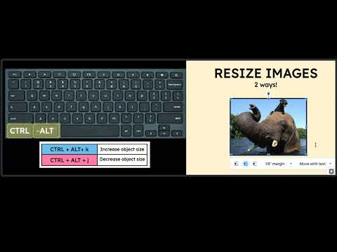 Keyboard Shortcut for Resizing an Image