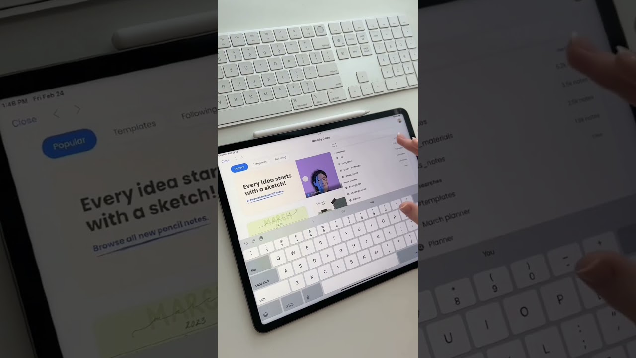 How to use the Notability Gallery to find free digital planners ✨ #digitalplanner
