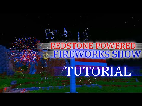 How to make a fireworks show in Minecraft 1.16.1