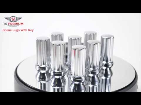 T6 Premium Spline Wheel Locks with Key