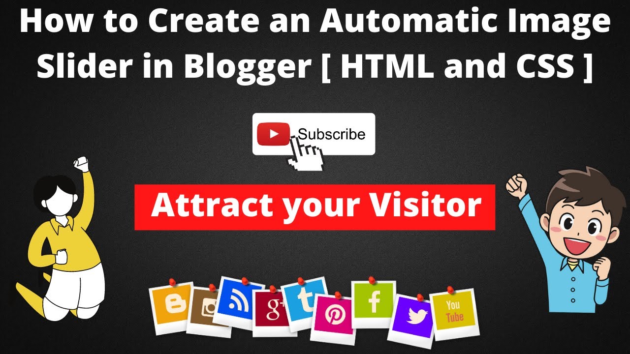 How to Create an Automatic Image Slider in Blogger [ HTML and CSS ] - Smartest Blogger