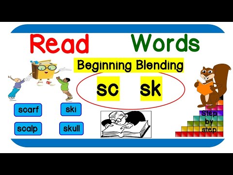Reading #sc and #sk words | Basic Reading #blending