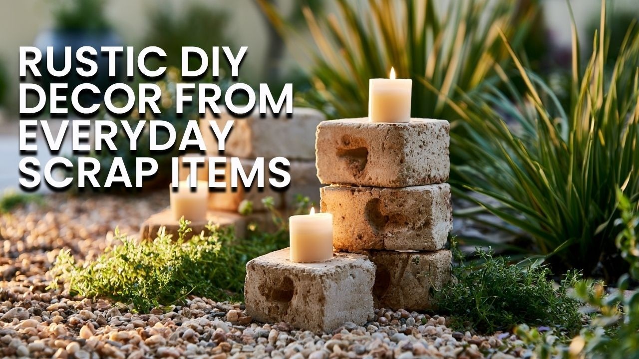 12 ideas para transformar pequeños patios traseros rústicos en tesoros con materiales reciclados.