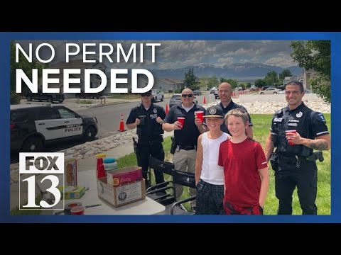 Cops assure kids don't need license for lemonade stand