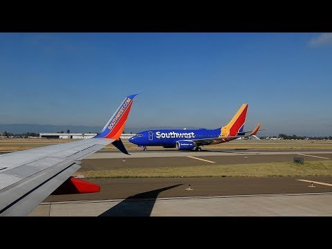 Boeing 737-700 Departing (SJC) San Jose Airport - Southwest Airlines
