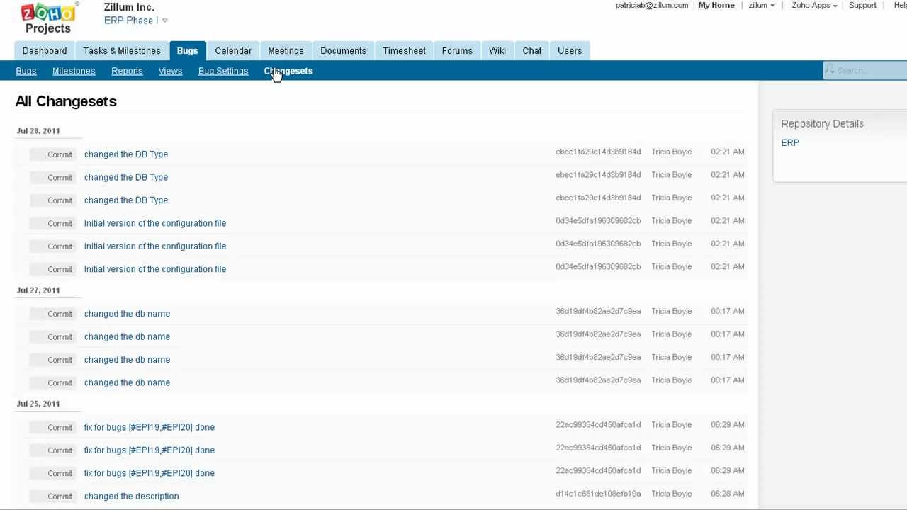 Zoho - GitHub integration