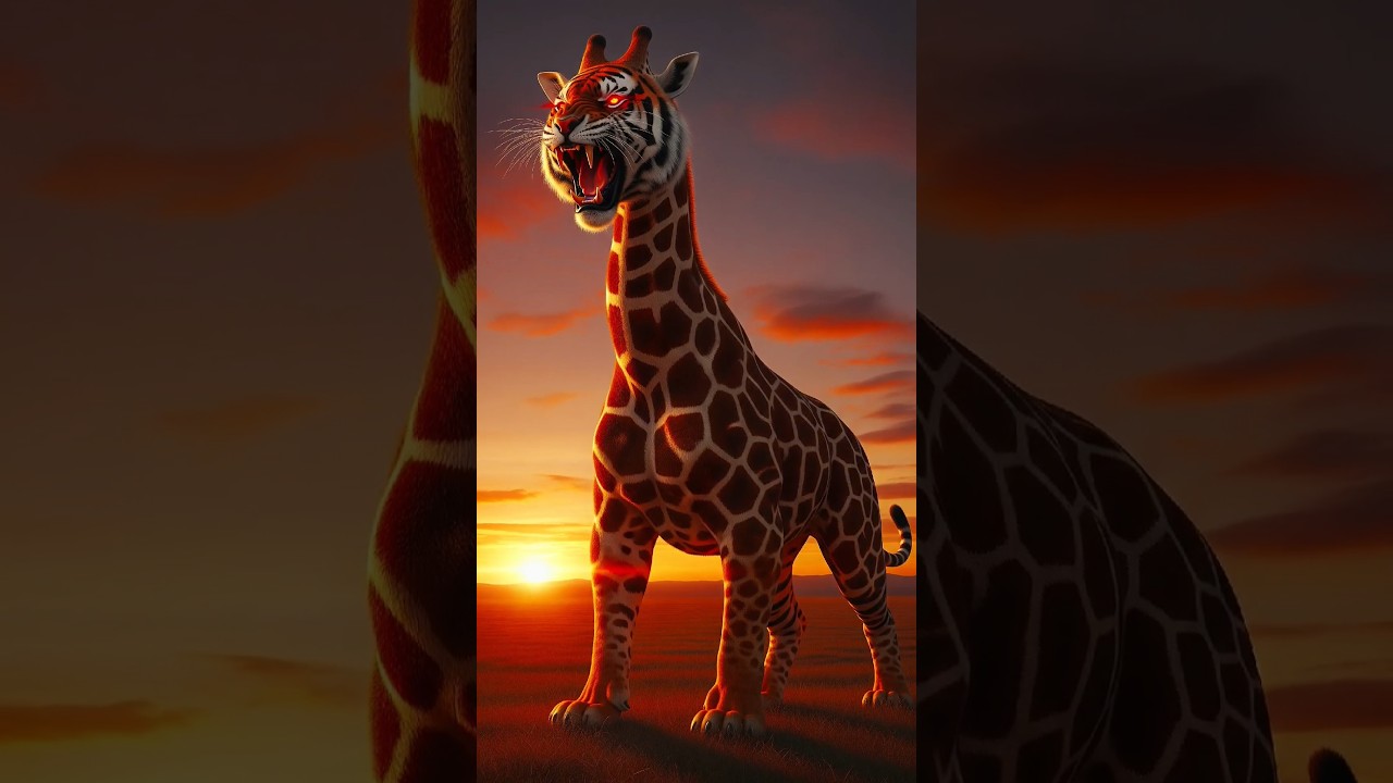 Tiger Fused with Wild Animals – Angry & Fierce Art 🥶🐯