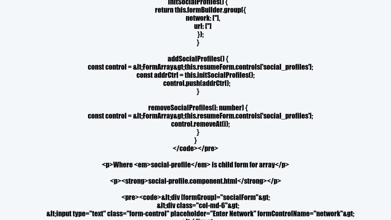 How can display nested array data in form array in angular2?