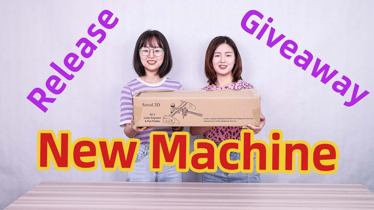 Release& Giveaway of Sovol SO-2 Laser Engraver& Cutter& Pen Plotter Drawing& Writing Machine