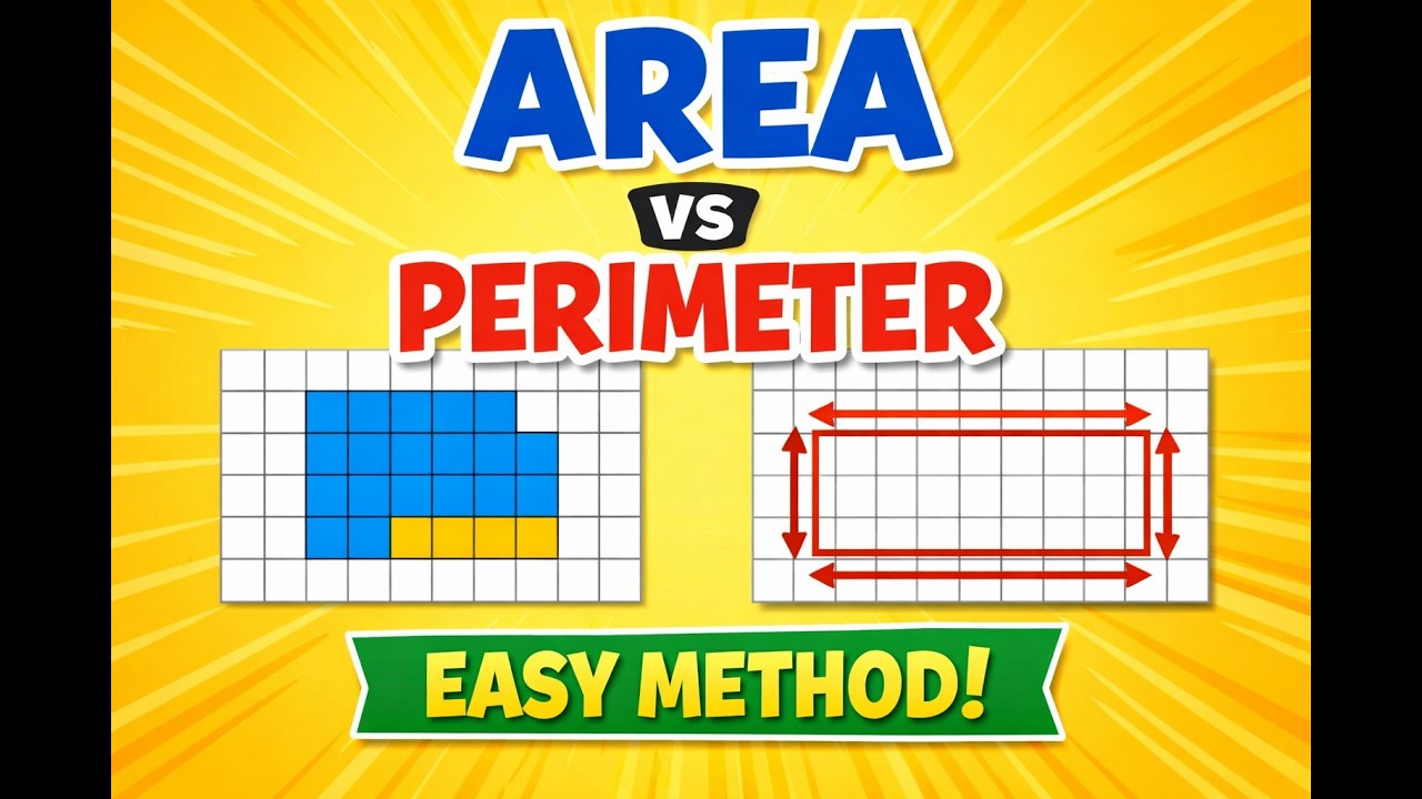 Area and Perimeter Using Grid Boxes | Easy Math Tutorial