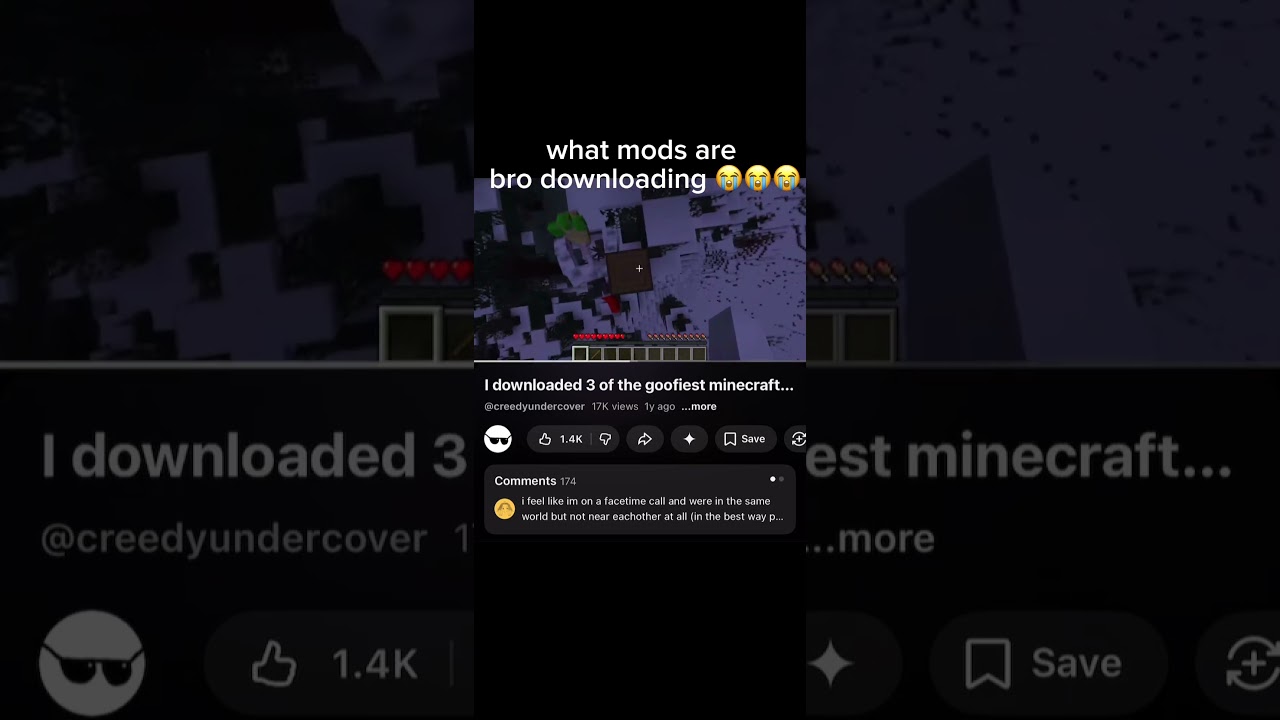 what are these mods dude 😭 #minecraft #minecraftshorts