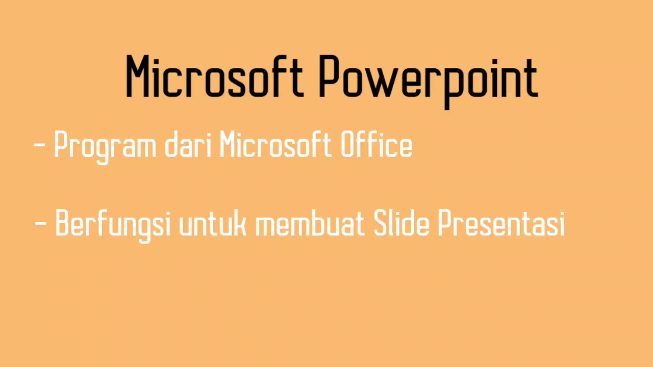 MENGENAL MICROSOFT POWERPOINT || TIK KELAS 5