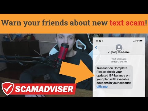 ISP balance text with the link to Ugfgs Me or different website - scam or legit ISP plan notice?