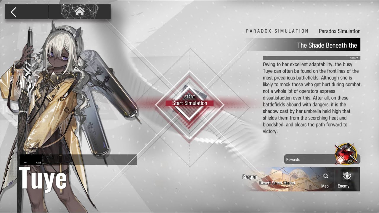 Arknights Paradox Simulation Tuye Guide