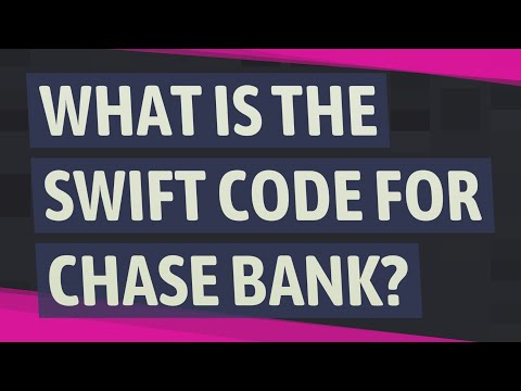 What is the swift code for Chase Bank?