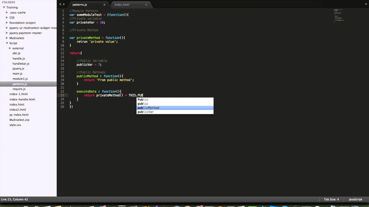 Javascript Design Patterns Video Tutorials (Part 1)