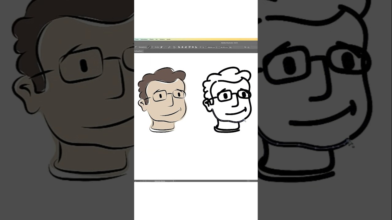 Vectorizando personajes. Ilustración vectorial #dibujo #dibujos #diseño