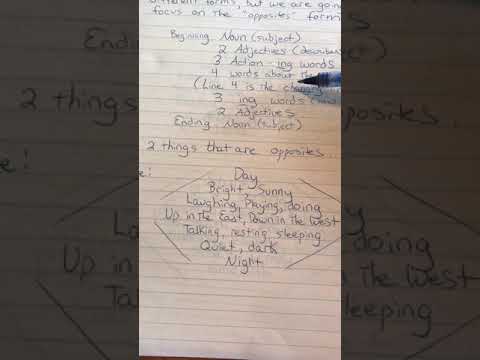 Poetry Lesson: Diamante Poem