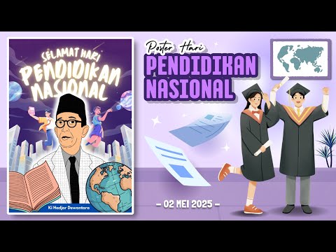 Cara Membuat Poster Hari Pendidikan Nasional di Canva || 2 Mei 2025