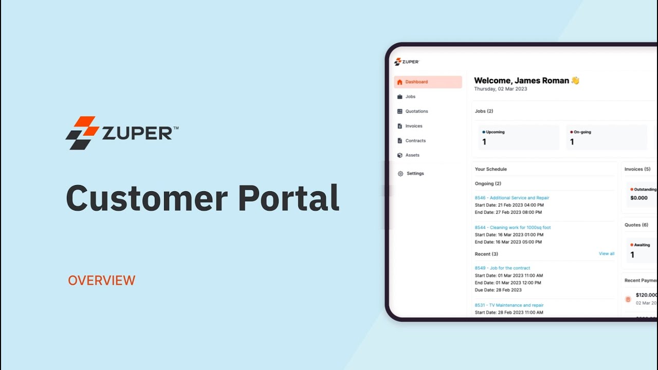 Amp Up Your Customer Experience with Zuper's New Portal: A Walkthrough Demo