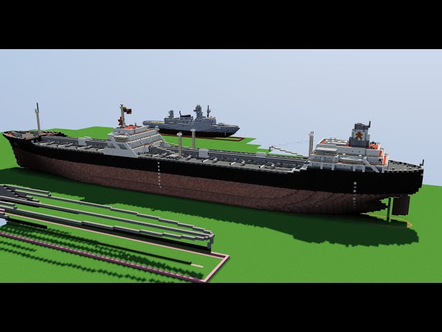 Esso Pembrokeshire (Oil Tanker) + Timelapse Minecraft Map