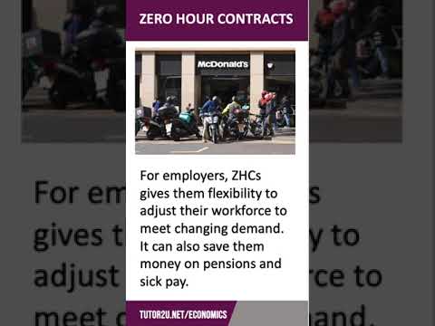 Zero Hour Contracts | 60 Second Economics | A Level & IB