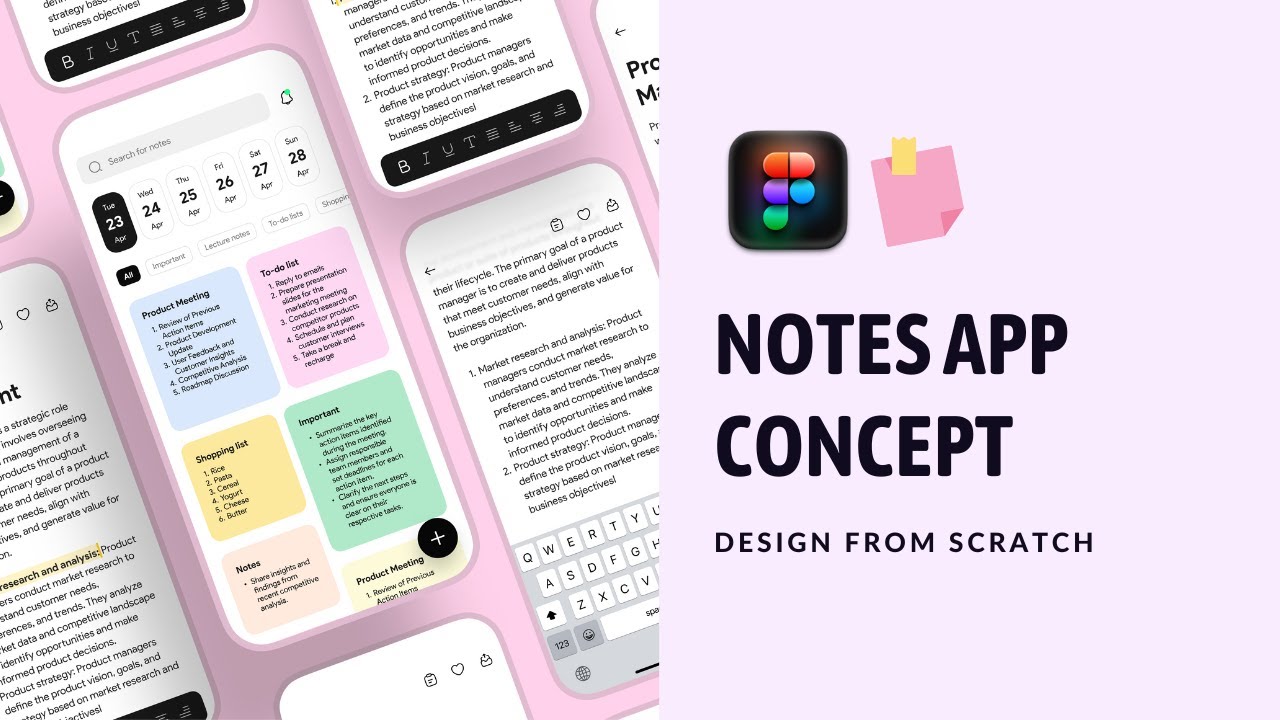 Designing a Notes App From Scratch in Figma